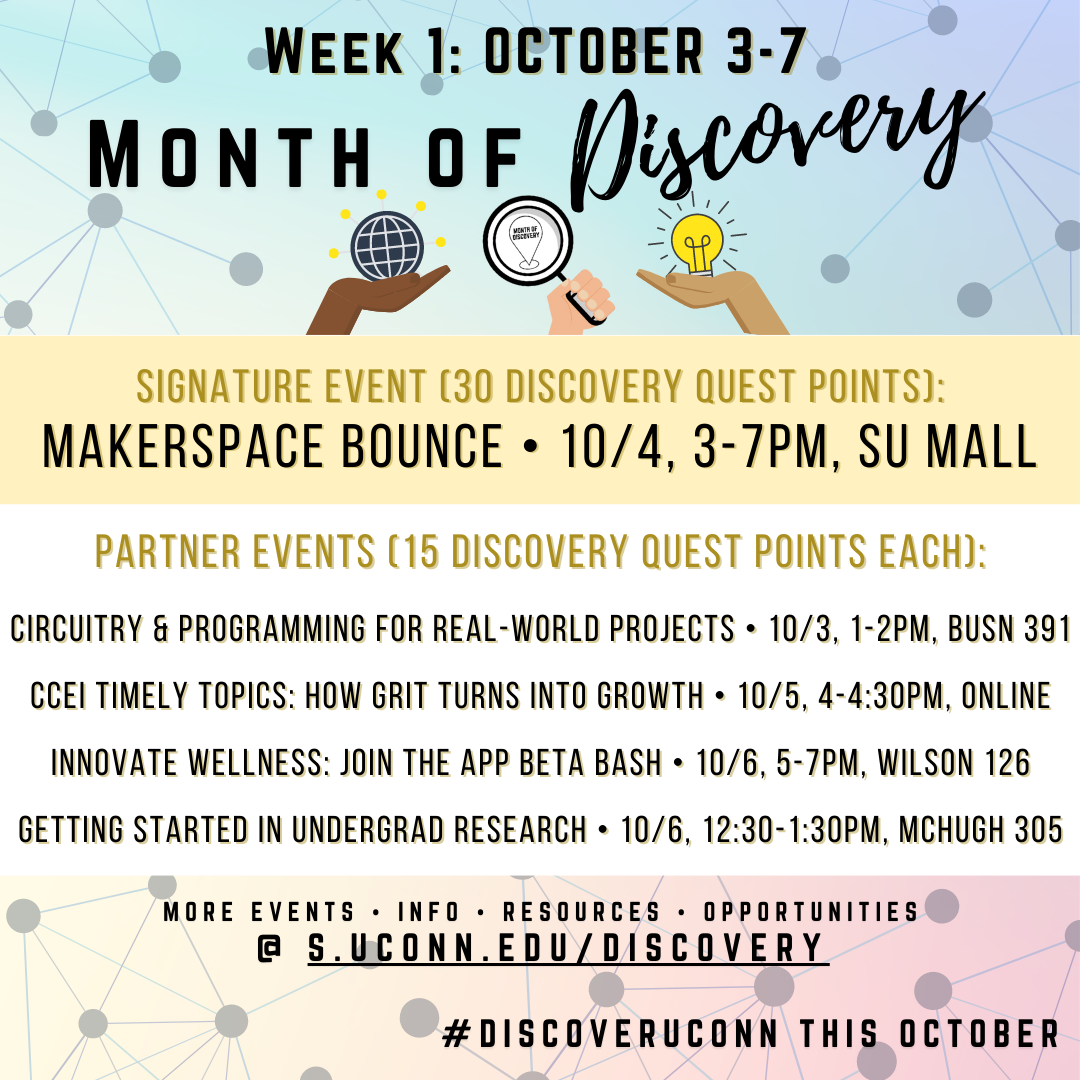 Week 1 Events - Month of Discovery | Innovate Labs